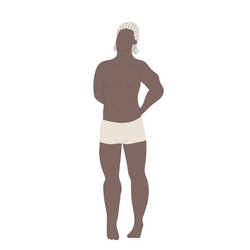 Young body positive men standing isolated Vector Image
