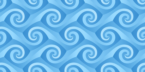 Multi-level stereogram illusion with blue curly Vector Image