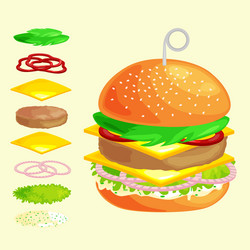 Burger Royalty Free Vector Image - VectorStock