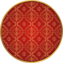Chinese round frame pattern circle Royalty Free Vector Image