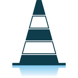 Blue traffic cone Royalty Free Vector Image - VectorStock