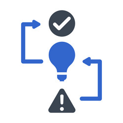 Project solution icon Royalty Free Vector Image