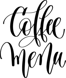 Espresso - black and white hand lettering text Vector Image