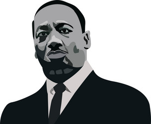 Martin luther king of juneteenth cartoon clipart Vector Image