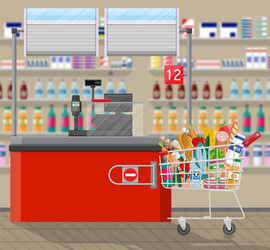 Cashier Cartoon Workplace Vector Images (over 100)
