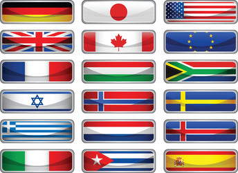 World flags Royalty Free Vector Image - VectorStock
