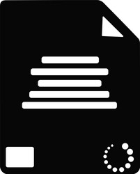 Article submission loading icon Royalty Free Vector Image