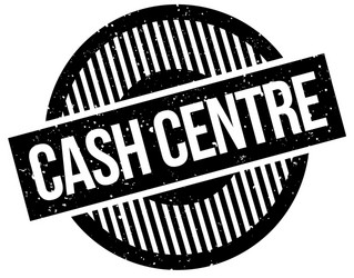 Cash centre rubber stamp Royalty Free Vector Image