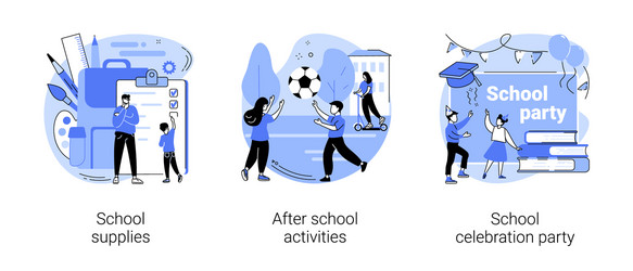 School year abstract concept Royalty Free Vector Image