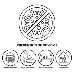 Protect yourself against coronavirus covid-19 Vector Image