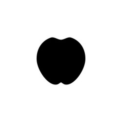 Apple icon apple symbol Royalty Free Vector Image