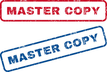 Master copy rubber stamp Royalty Free Vector Image