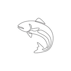 Trout Line Art