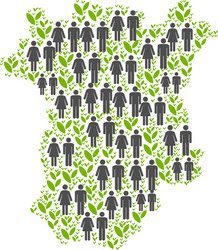 Chechnya map population people Royalty Free Vector Image