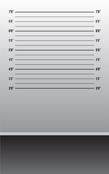 Police lineup mugshot background shot up photo Vector Image