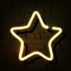 Neon star Royalty Free Vector Image - VectorStock