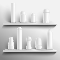 Realistic deodorant bottle Royalty Free Vector Image