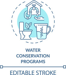 Save water loop concept icon Royalty Free Vector Image