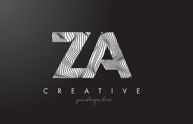 Za z a letter modern logo design with yellow Vector Image