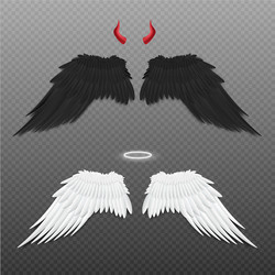 Angel Devil Vector Images (over 4,800)