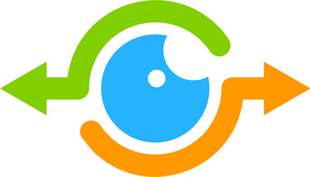 Vision share logo icon design Royalty Free Vector Image