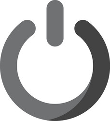 Power off icon red button Royalty Free Vector Image