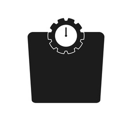 Ideal weight icon flat style eps Royalty Free Vector Image