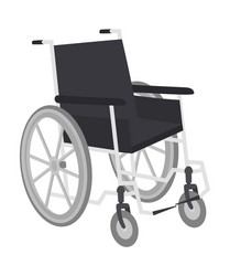 Isolated manual wheelchair on white background Vector Image