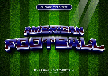 American football text effect editable font style Vector Image