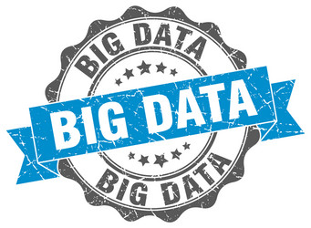Big data stamp sign seal Royalty Free Vector Image