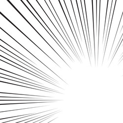 Comic book action lines speed manga frame Vector Image