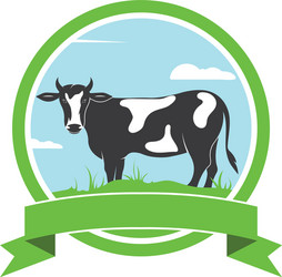 Cow logo template Royalty Free Vector Image - VectorStock