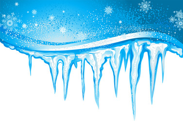 Icicles cluster isolated Royalty Free Vector Image