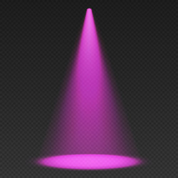 Violet cone with confetti surprise concept 3d Vector Image