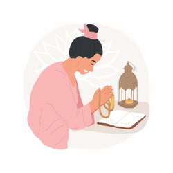 Shrine offerings isolated cartoon Royalty Free Vector Image