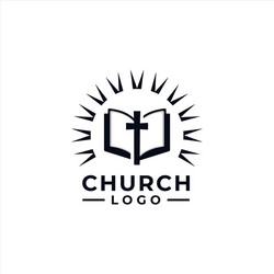 Church logo design inspiration idea concept Vector Image