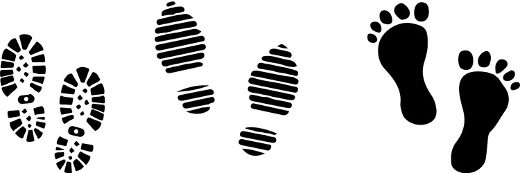 Simple Footprint Vector Images (over 4,100)