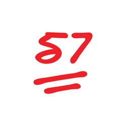 47 points test score Royalty Free Vector Image