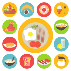 Lunch breakfast and fast food seamless pattern Vector Image