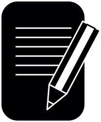 Business document symbol Royalty Free Vector Image