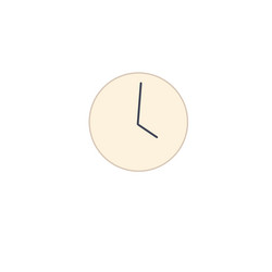 Flat cartoon clocktime tracking and following Vector Image