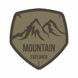 Mountain labels in vintage style Royalty Free Vector Image