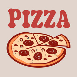 Pizza slice logo Royalty Free Vector Image - VectorStock