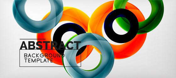 Rings abstract background Royalty Free Vector Image