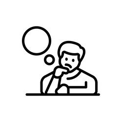 Thinking Royalty Free Vector Image - VectorStock