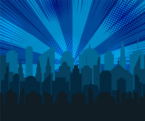 Comic Skyline Silhouette Vector Images (over 510)