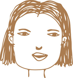 People face cartoon icon Royalty Free Vector Image