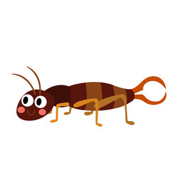 Stick insect cartoon character Royalty Free Vector Image