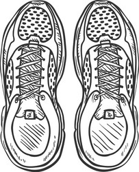 Running Shoes Top View Vector Images (over 160)