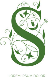 Gold calligraphy letter on circle blue background Vector Image